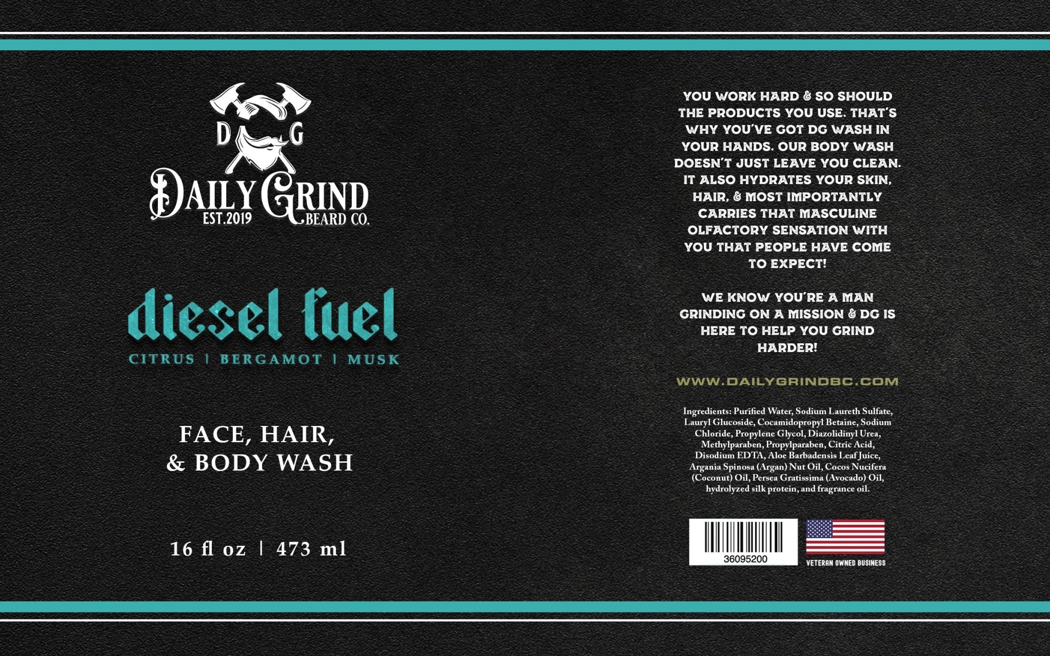 Diesel Fuel Shampoo & Body Wash - Daily Grind